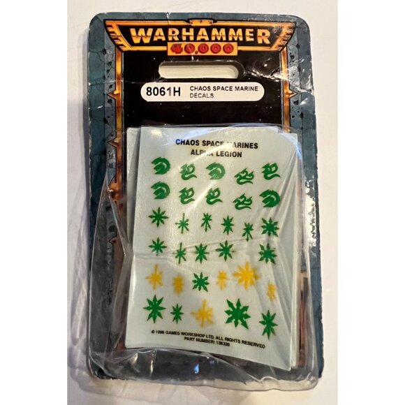 Games Workshop | Other | Warhammer 4000 40k Chaos Space Marine Decals ...